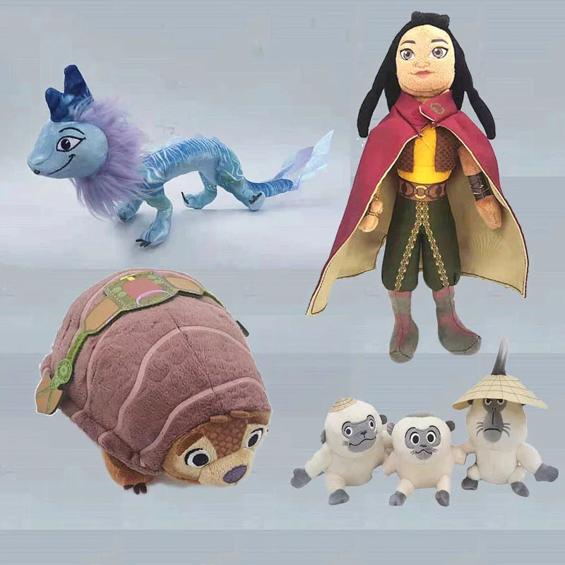 디즈니 마지막 드래곤 봉제 인형, Raya Sisu Dragon Dyan Pan Uka Monkey Tuk Tuk 부드러운 봉제 ...