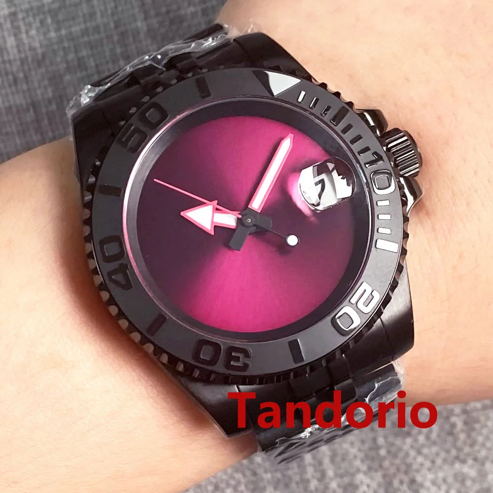 BLIGER-200M-Waterproof-NH35A-Movement-Automatic-Men-Diver-Watch-Purple ...