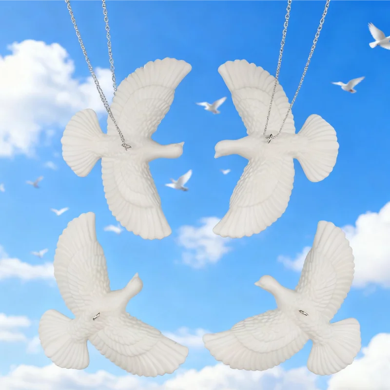 5-Pack Peace Dove Decorations Acrylic Decoration White Peace Dove ...
