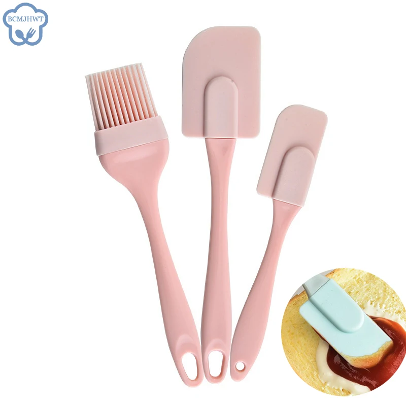 3 개 케이크 스크레이퍼 플라스틱 케이크 모델 블레이드 빵 만들기 슬라이서 주걱 브러시 커터 스크레이퍼 주방 베이킹 과자 주걱