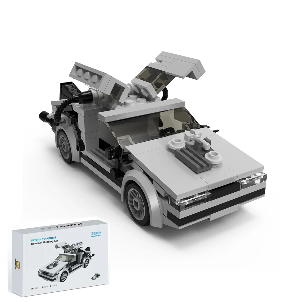 Back To The Future Time Machine Car Deloreaned Speed Vehicle Building ...