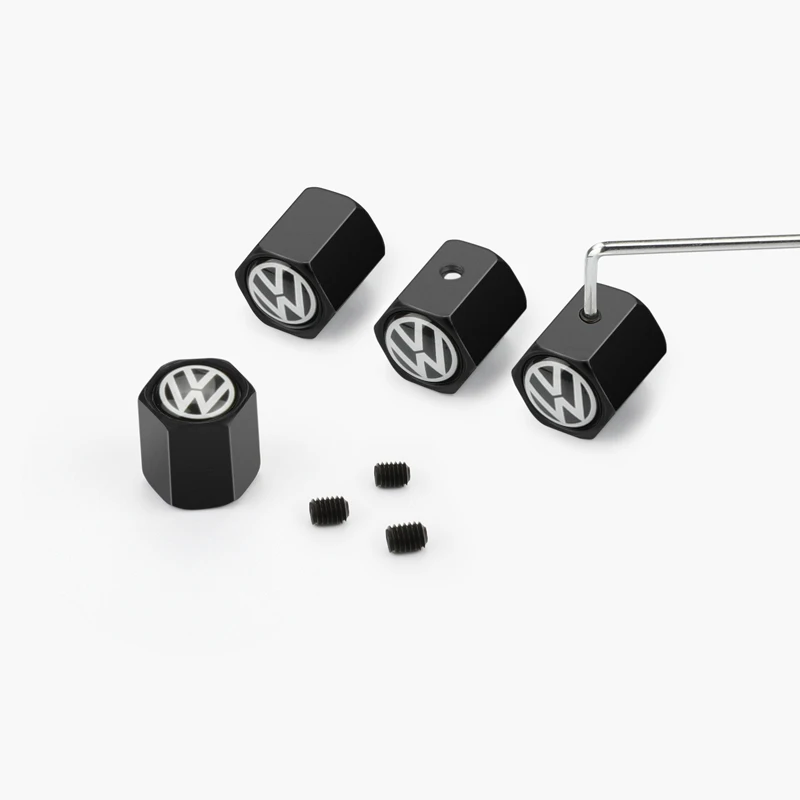 4PCS-Car-Accessories-metal-Wheel-Tire-Valve-Caps-for-VW-Volkswagen-Golf ...