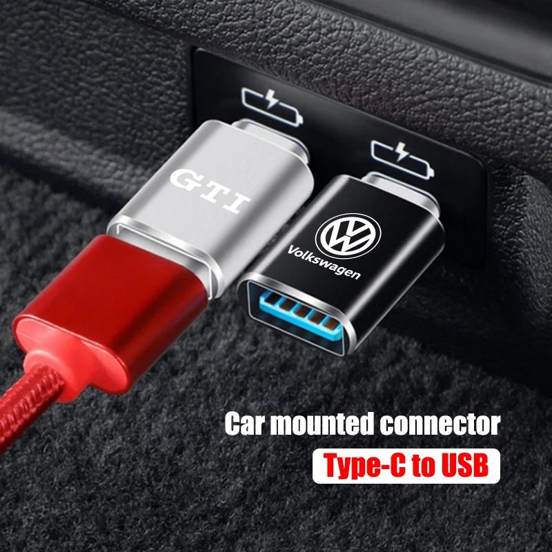 Car Type-C To Usb Adapter Fast Charging Connector For Volkswagen GTI ...