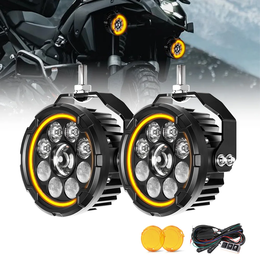 UNISHINE 4.5INCH Motorcycle 2025 Latest LED Work Light 6000K Driving ...