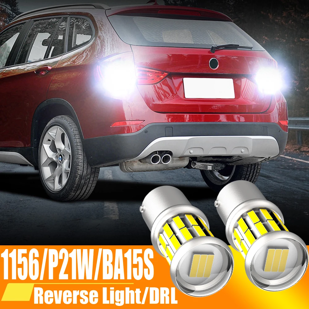 2x LED Reverse Light Lamp P21W BA15S 1156 Canbus For BMW E63 E64 X1 E84 ...