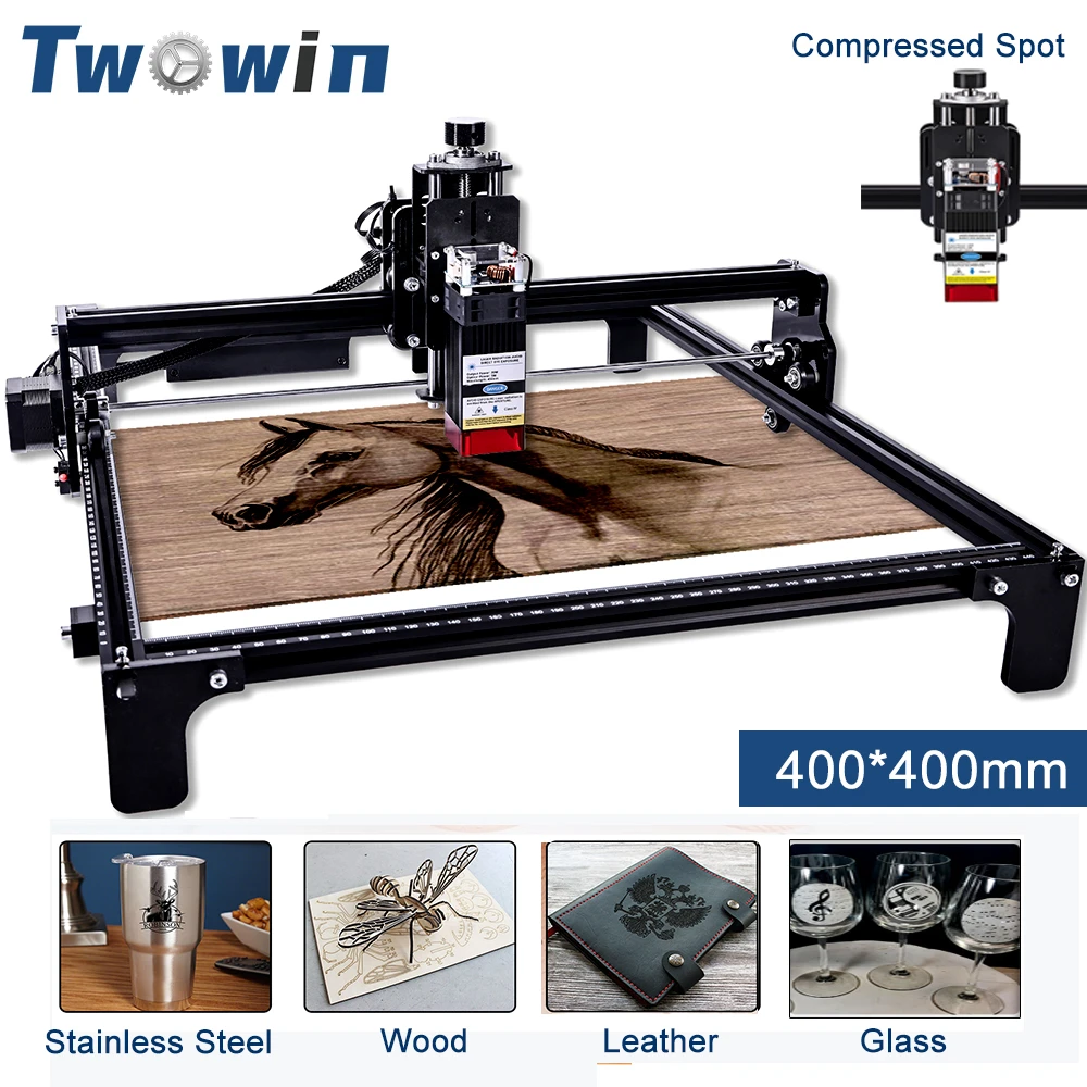 TWOWIN 4240 Powerful Laser Engraver Cutting Machine DIY Metal GRBL CNC ...
