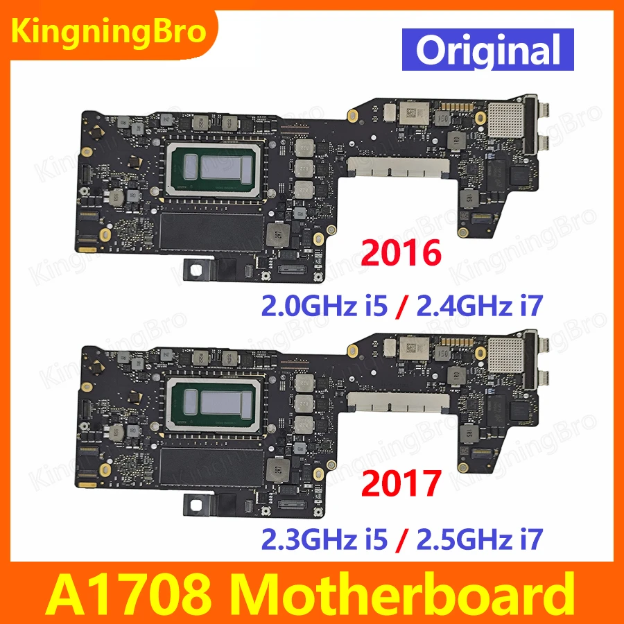 Original A1708 Motherboard For Macbook Pro 13" A1708 Logic Board 2016 2017 820-00875-a 820-00840 ...