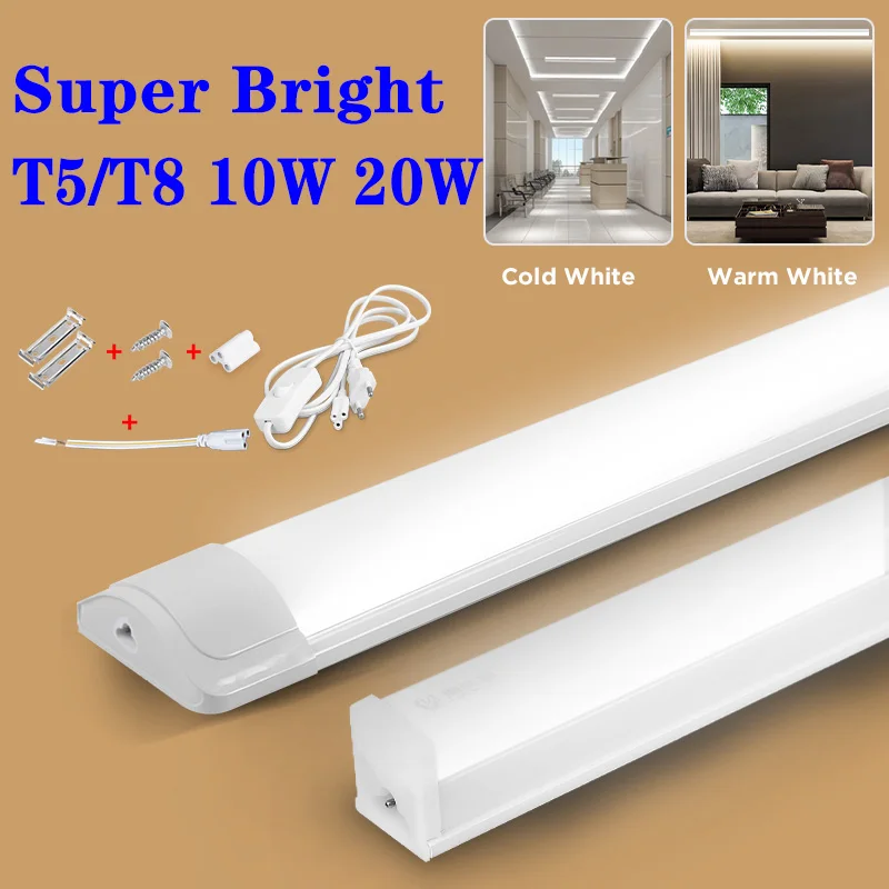 Led 220V Tube Light Room Strip Lamps Ceiling Tube Lights Fixture For ...