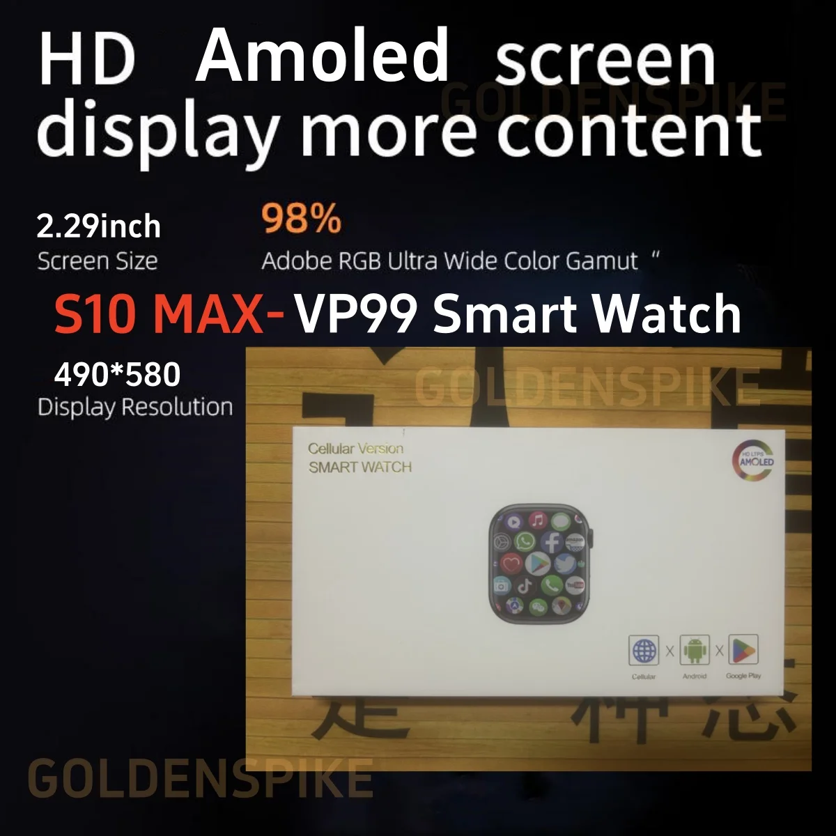 100% Original VP99 Smart Watch S10 MAX 4G Smartwatch With Rotary Camera ...