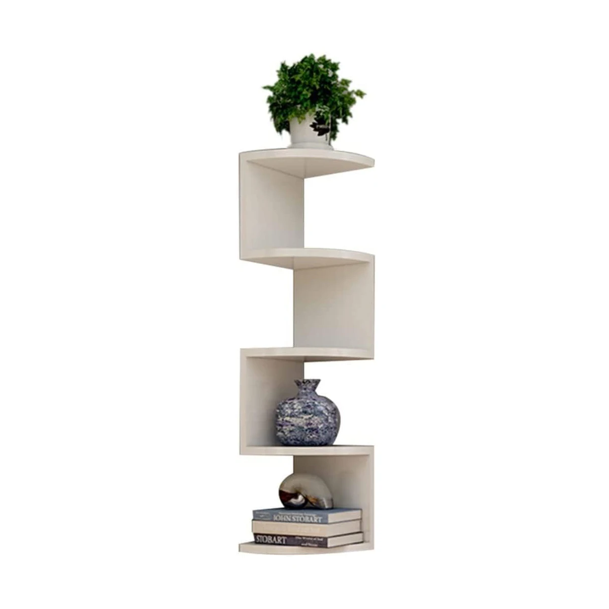 Wall-Mounted-Corner-Storage-Rack-Classic-Corner-Wall-Rack-5-Layers-Semi ...