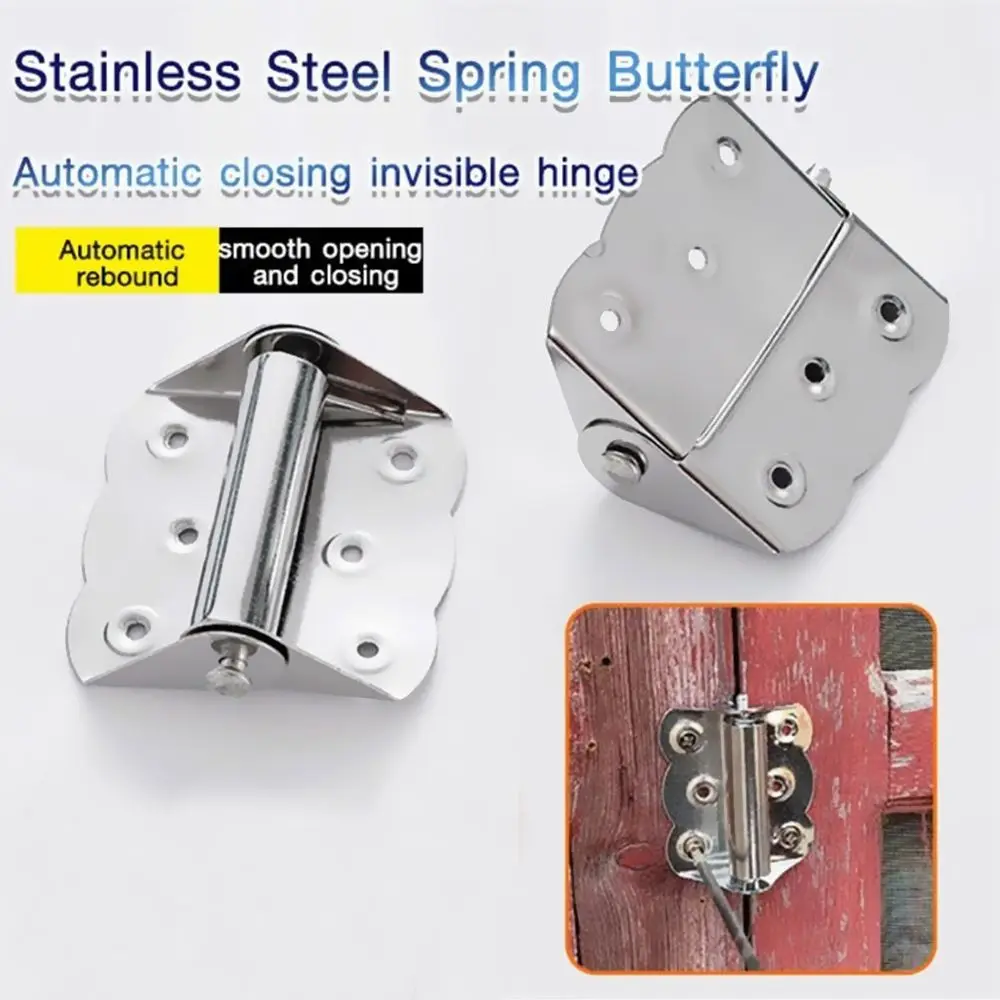 Door-Hinge-Automatic-Closing-Stainless-steel-Flush-Hinges-Butterfly ...