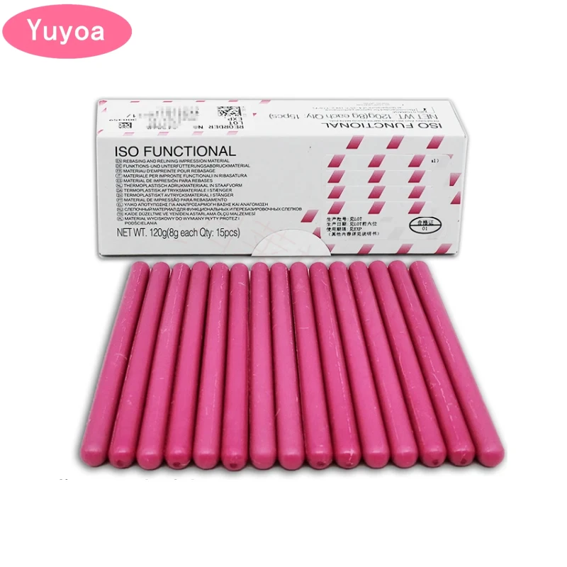 15pcs/Box Dental Silicone Rubber Wax Fuji GC ISO FUNCTIONAL Compound ...