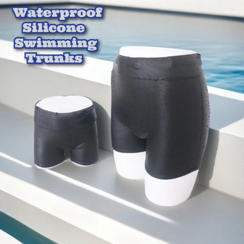 Silicone Swim Trunks Women Men Beach Swimming Quick Dry Hygienic ...