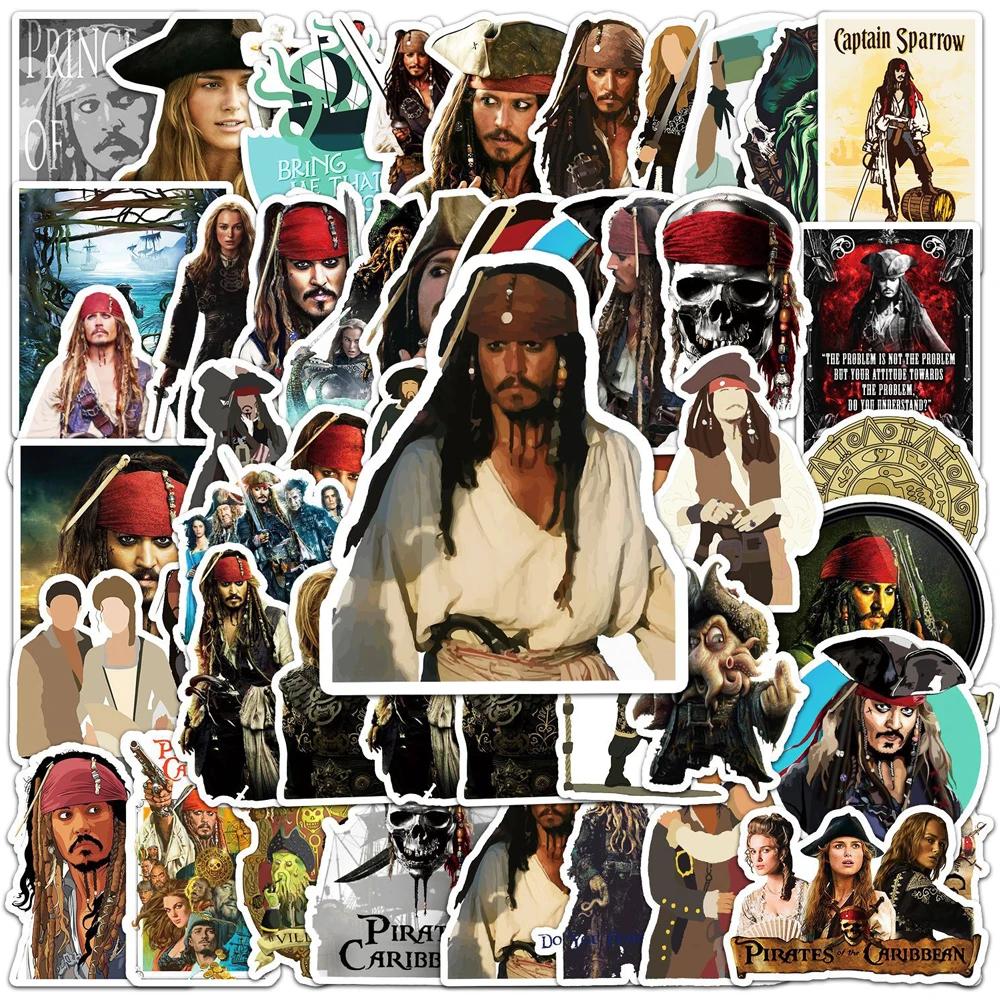 10-30-50PCS-Disney-Movie-Pirates-of-the-Caribbean-Graffiti-Stickers ...