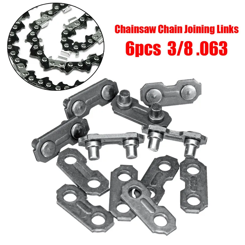6pcs Stainless Steel Chainsaw Chain Joiner Link Chain Joint For ...