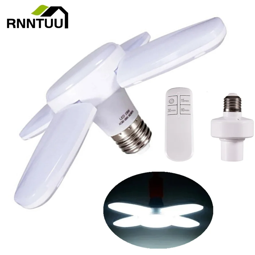 E27-LED-Bulb-Fan-Blade-Timing-Lamp-AC85-265V-28W-Foldable-Led-Light ...