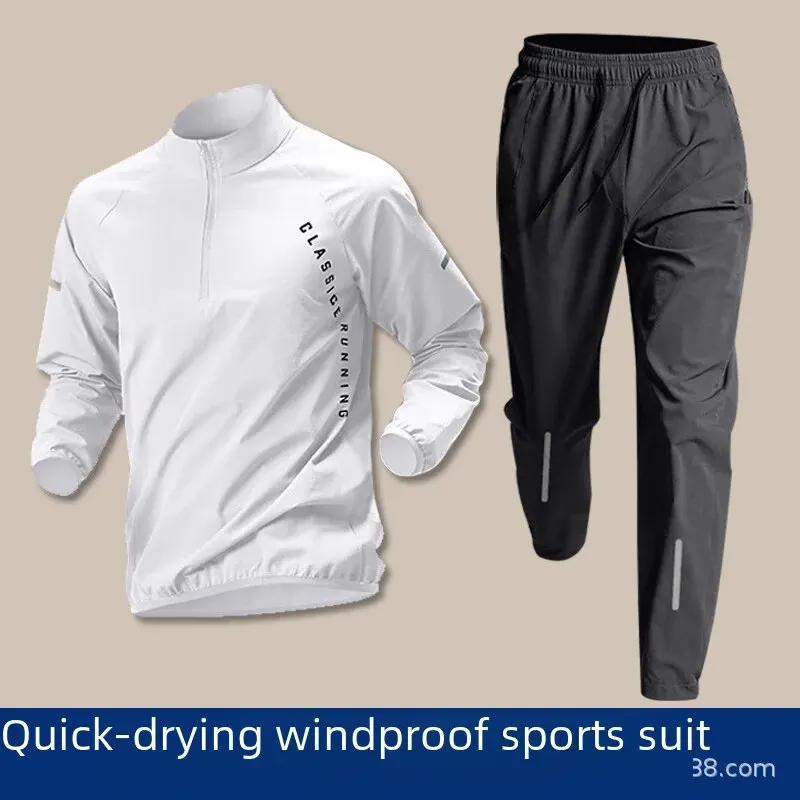 Semi-zipper-Long-Sleeve-Fitness-Training-Top-Sports-Uniform-Quick ...