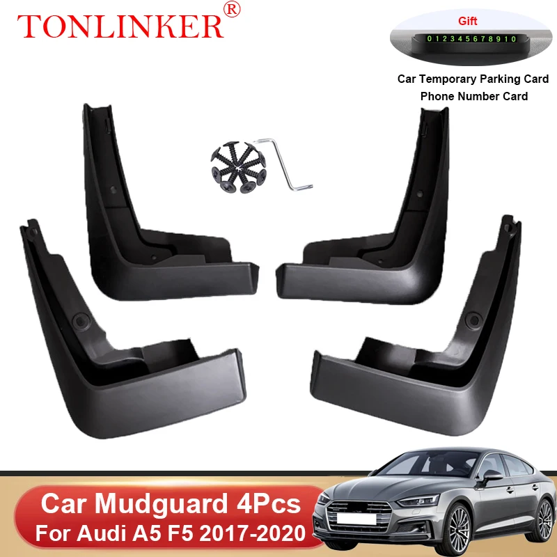 TONLINKER-Car-Mudguard-For-Audi-A5-F5-Sportback-Sedan-2017-2018-2019 ...