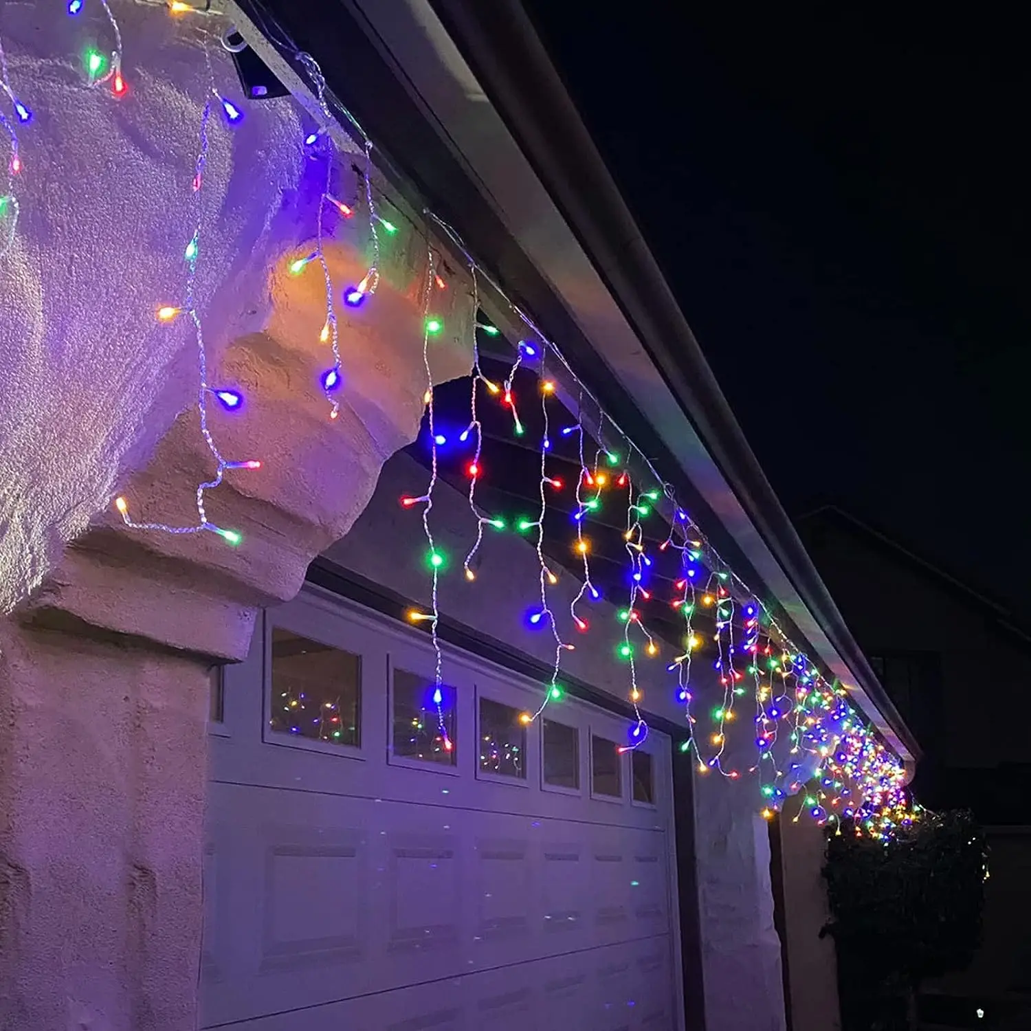 Led-Icicle-String-Lights-4m-Street-Garland-On-The-House-8-Modes ...