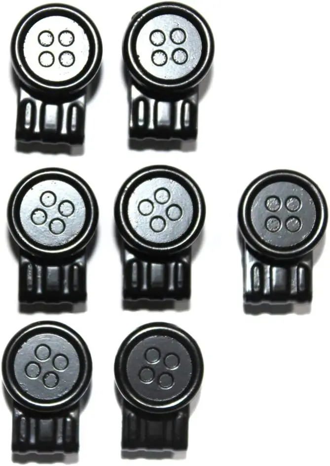 Melo Tough Movable No Sew Button End Brace Suspender Button Clips Set ...