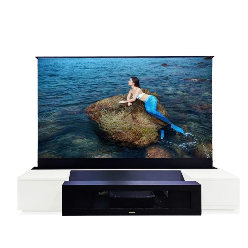 Laser-TV-cabinet-electric-telescopic-projector-special-light-luxury ...