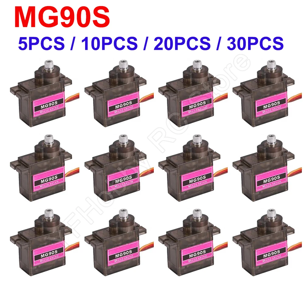 RC 헬리콥터 비행기 보트 자동차 모델 장난감 제어 MG90 용 MG90S 서보 메탈 기어 디지털 9g 서보 SG90, 신제품