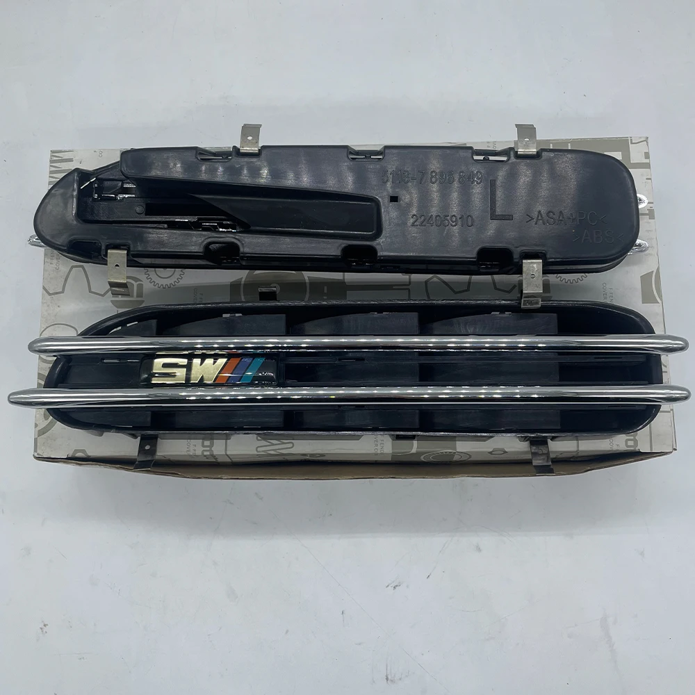 2PCS 51137896849 51137896850 NEW Chrome Car Fender Side Panel Grilles ...