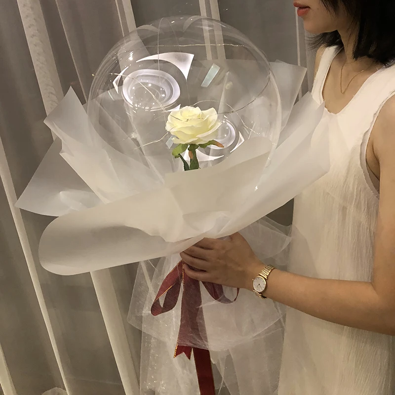 Bobble-Ball-Roses-Ball-Bouquet-Balloon-Flowers-With-Lights-Wedding ...