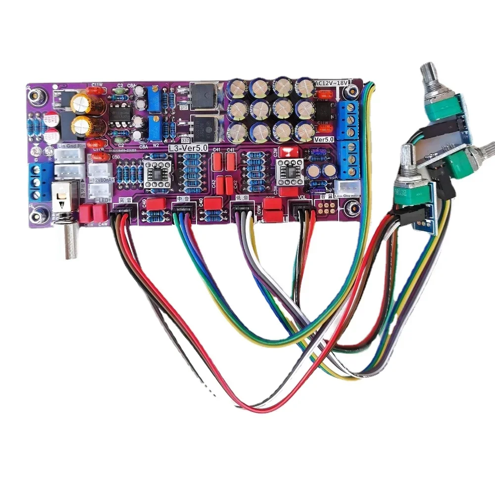 HiFi Class A Preamp Tone Board OPA2604 AD847 OP AMP Audio Preamplifier Potentiometer Extension ...