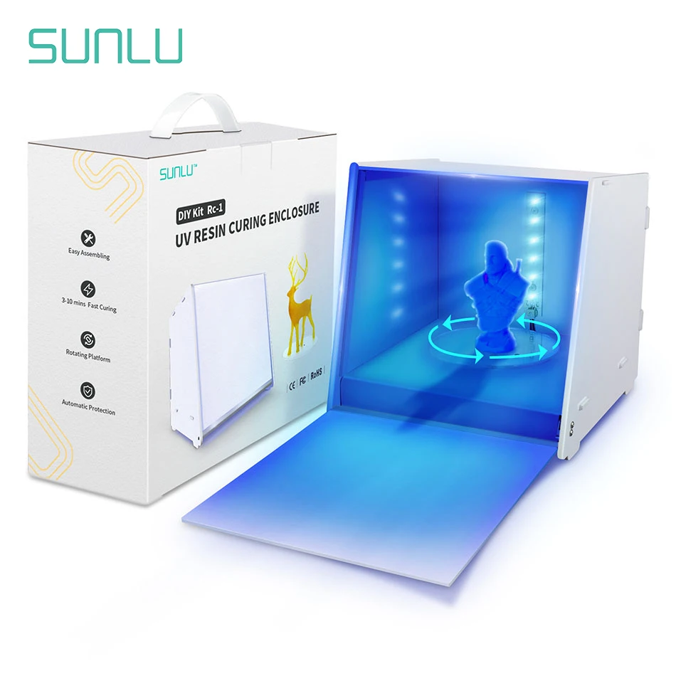 SUNLU-Photopolymer-Resin-Curing-Box-405nm-UV-Light-For-Toughness ...
