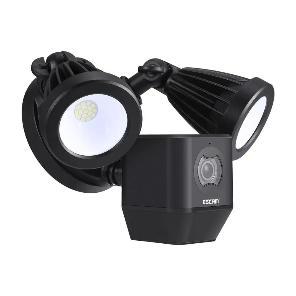 ESCAM QF608 1080P LED Floodlight WiFi IP Camera PIR Detection Alarm HD ...