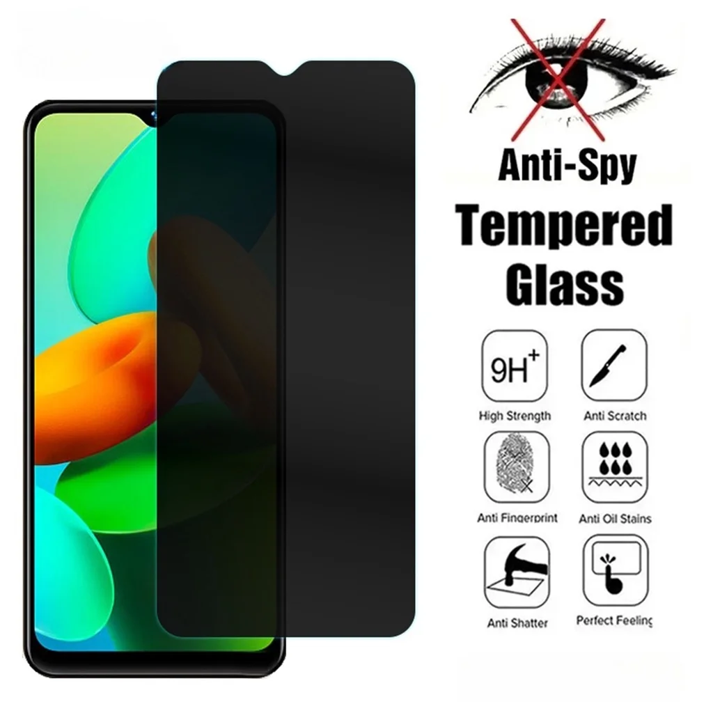 Privacy Tempered Glass For Oppo A5s A31 A7n R17 Ax7 F9 Pro Find X2 Lite