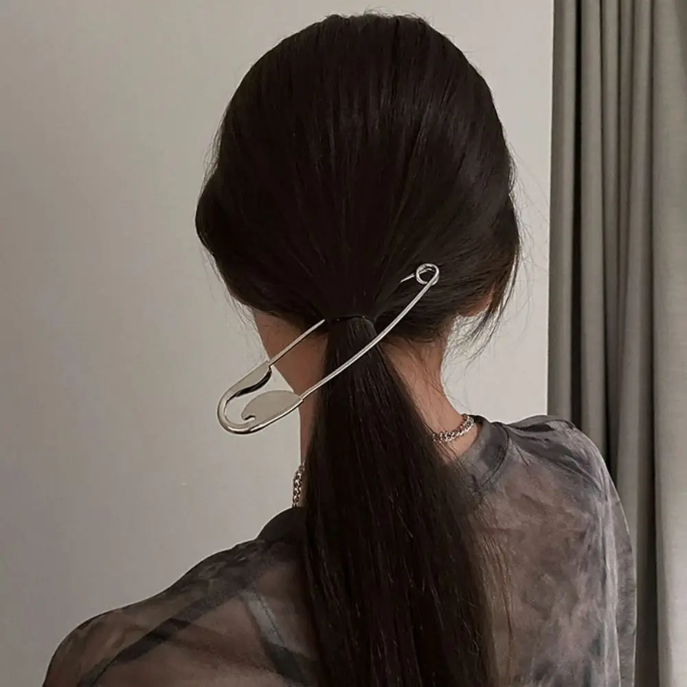 Hair Accessories Silver Color Metal Hairpin Pin Style Large Size Hair ...