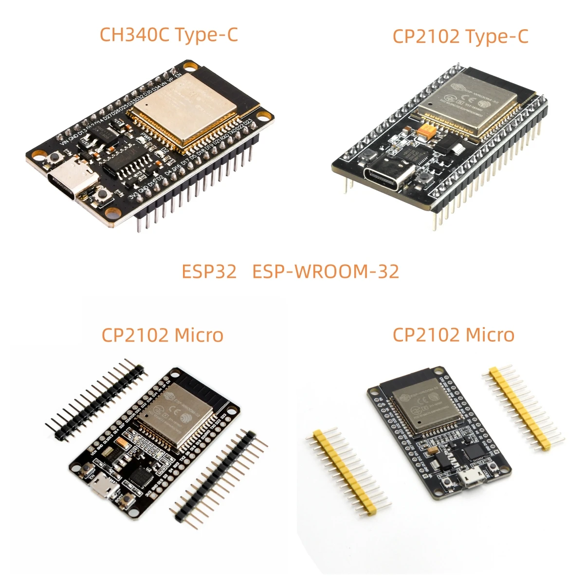 ESP32-ESP-WROOM-32-WIFI-Bluetooth-Geli-tirme-Kart-CH340C-CP2102-Tip-C ...