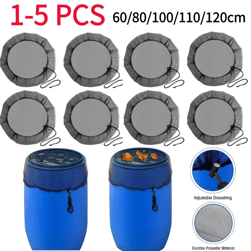 1-5Pcs-Outdoor-Mesh-Cover-for-Rain-Barrels-Filter-Mesh-Adjustable ...