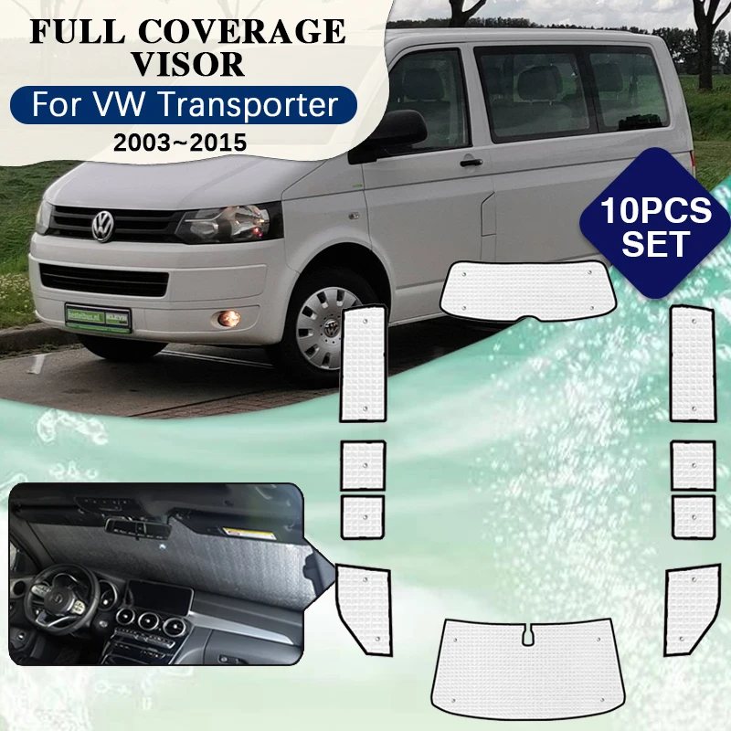 Full-Coverage-Sunshades-For-VW-Volkswagen-Transporter-T5-Caravelle ...