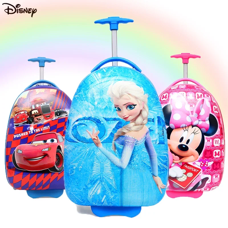 Disney New16 inch Kid's Travel Trolley Luggage cute Cartoon Trolley Bag ...