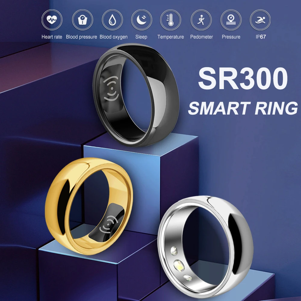 New-SR300-Smart-Ring-Heart-Rate-Blood-Oxygen-Temperature-Sleep-Calories ...