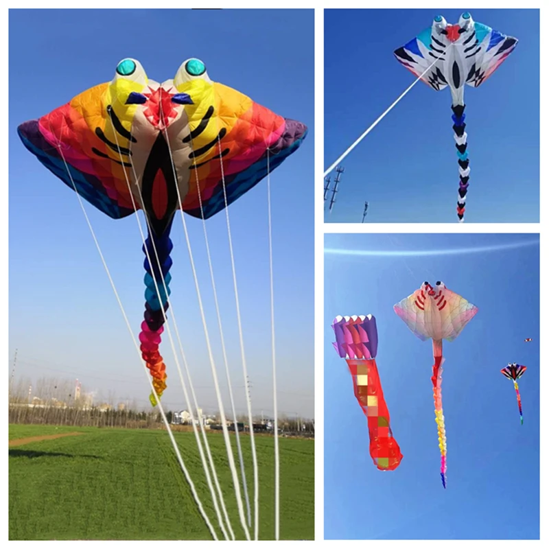 Large devil fish kite for adults Ray fish kite flying folding kite ...