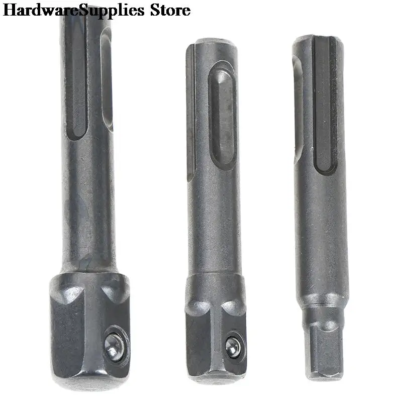 3Pcs/set 3/8 1/4 1/2" Hex Shank Converter Sds Socket Driver Set Drill ...