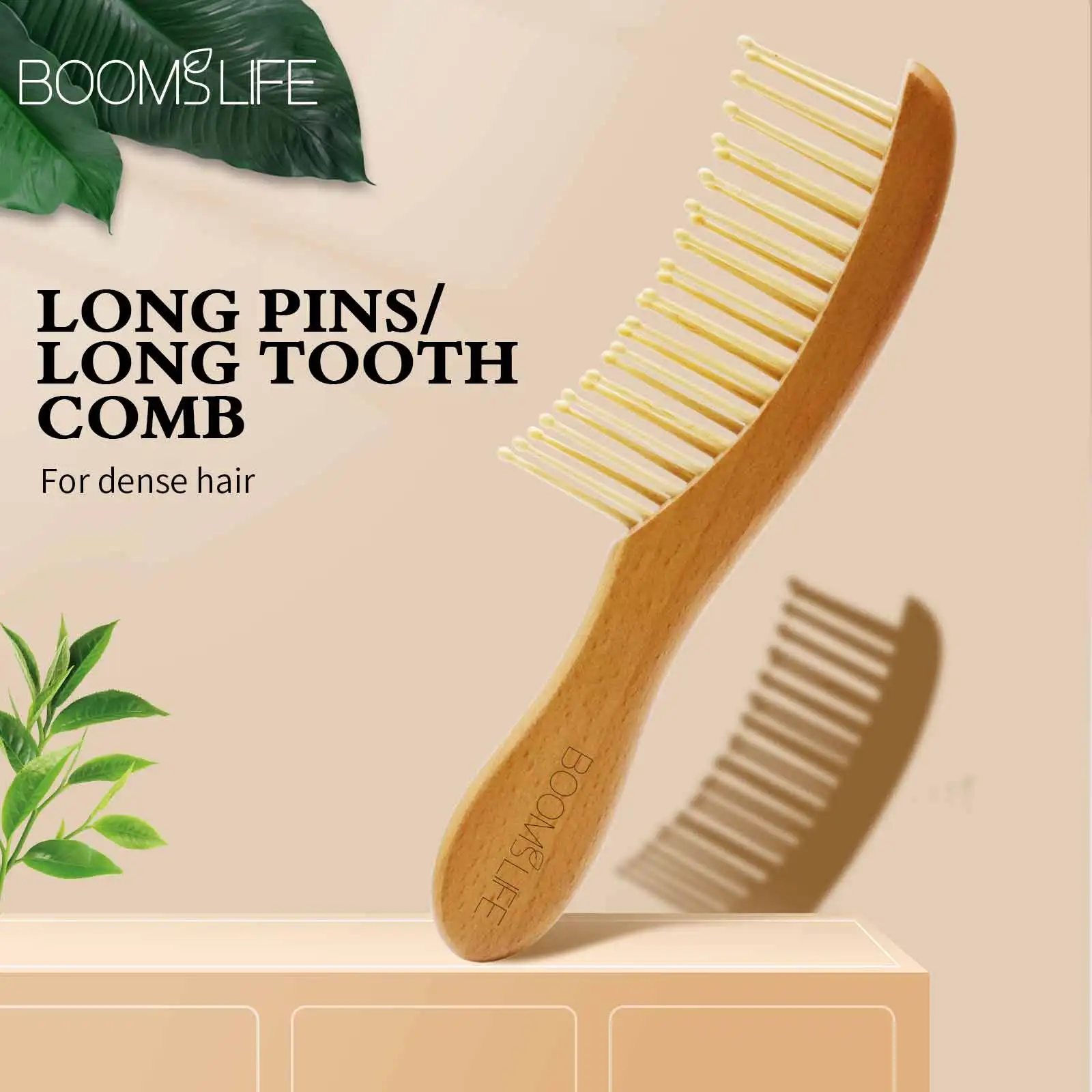 Wood-Comb-Wide-Tooth-Wet-Hair-Combs-Anti-Static-Styling-Comb-for-Long ...