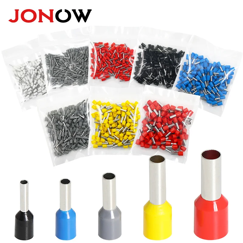 100PCS-Tubular-Crimp-Terminals-Electrical-Wire-Cable-Ferrules ...