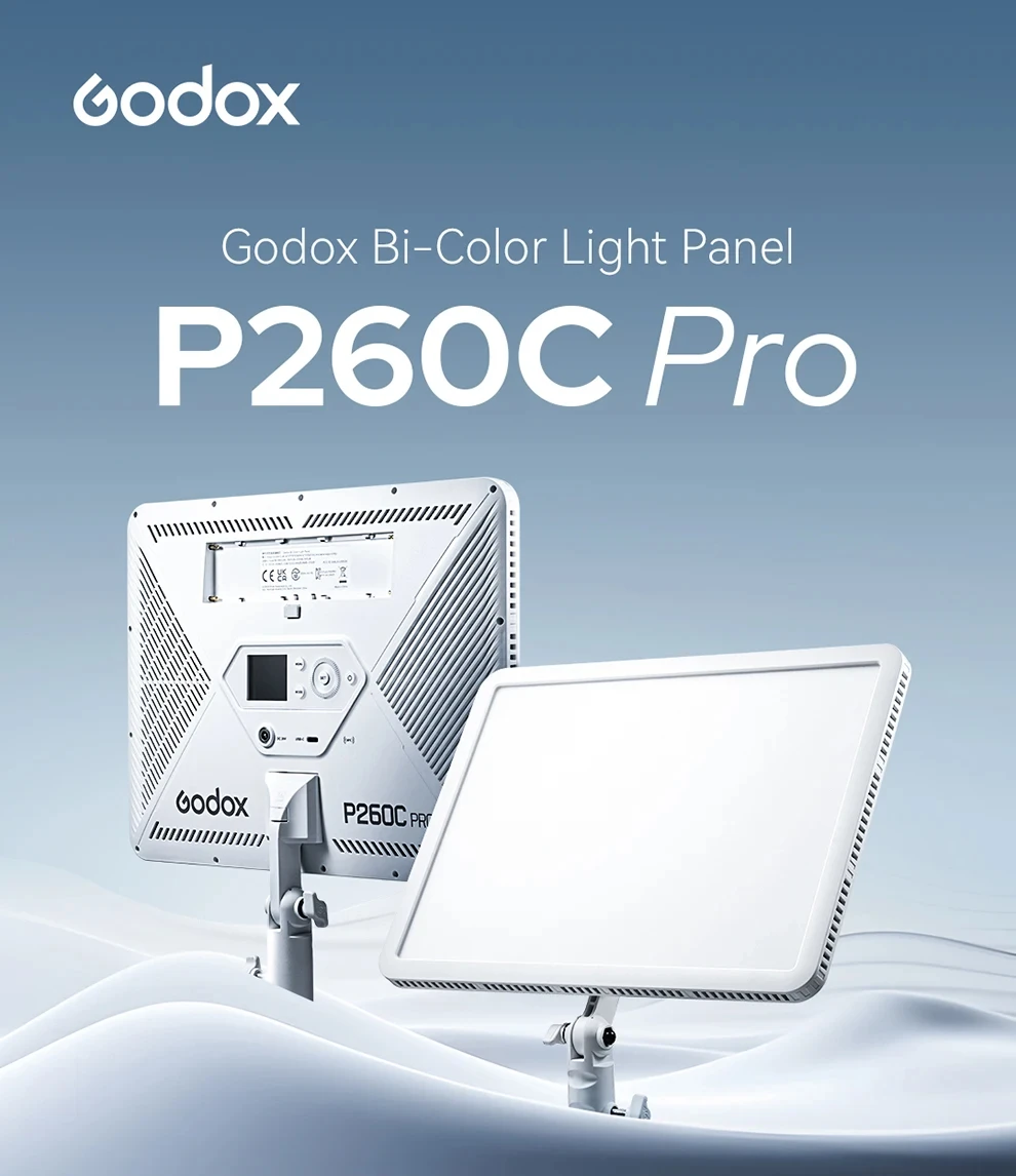 GODOX-P260C-PRO-45W-Photography-LED-Panel-Video-Light-2800k-6500K ...
