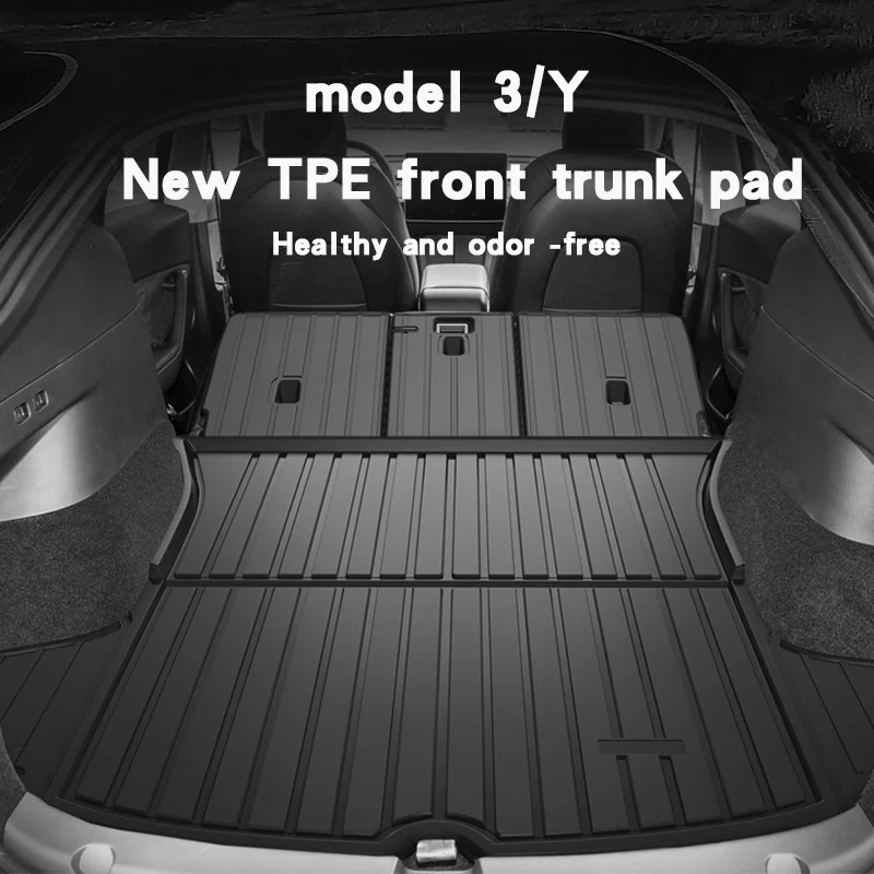 Tesla model3/Y Trunk pad Front spare trunk pad TPE storage trunk pad ...
