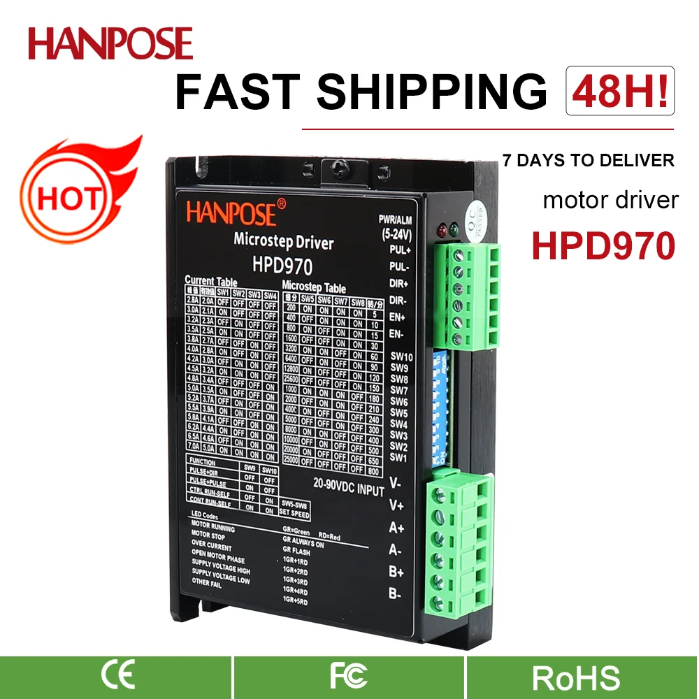 hanpose-Motor-driver-HPD970-2-8A-90VDC-New-arrival-42-57-86-stepper ...