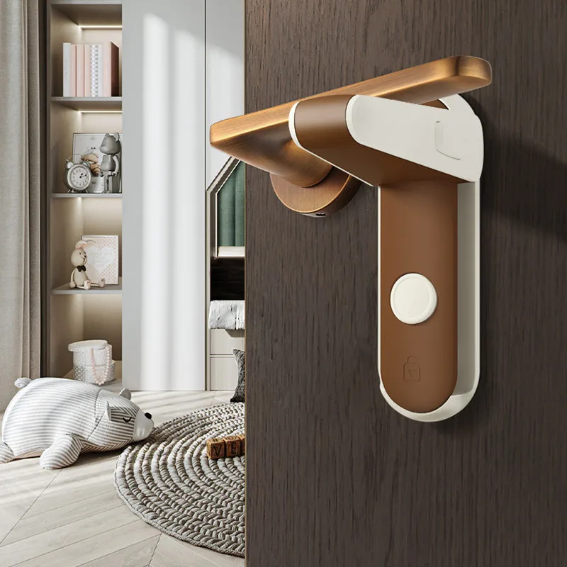 Serrure de poignée de porte de sécurité pour enfants, serrure de poignée de porte de chambre d ...