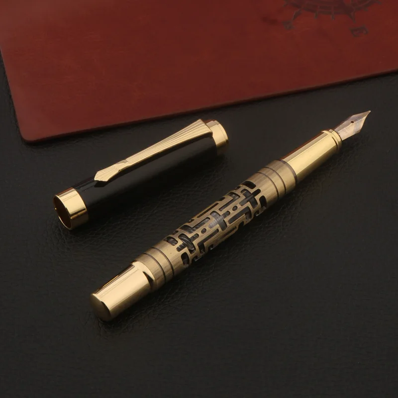 1pc-bronze-Fountain-Pen-Return-Hollow-out-Business-Office-School ...