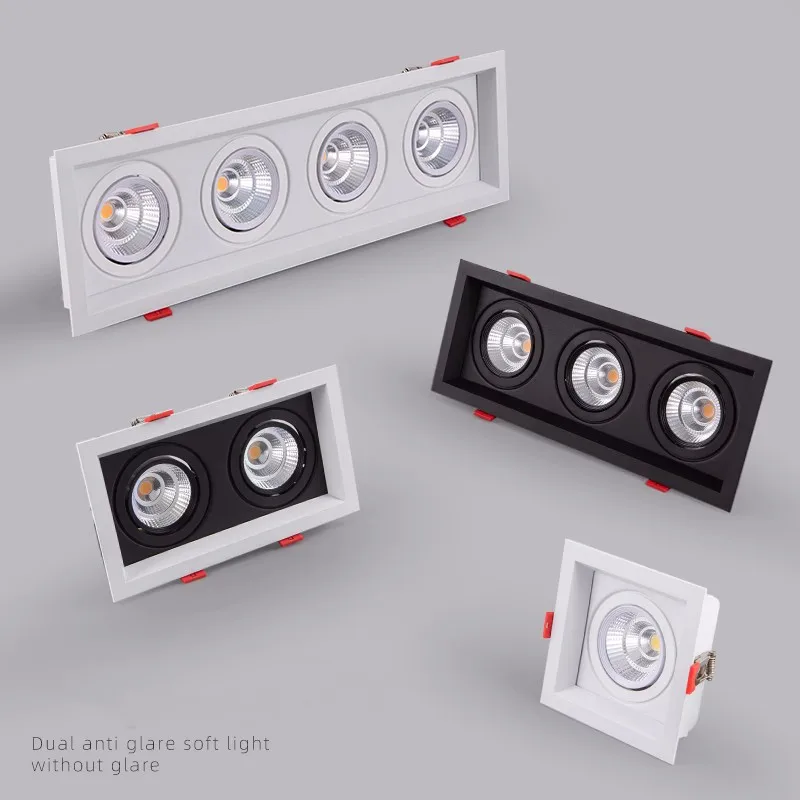 Super-Bright-Square-Dimmable-COB-LED-Recessed-Downlight-10W-20W30W40W ...