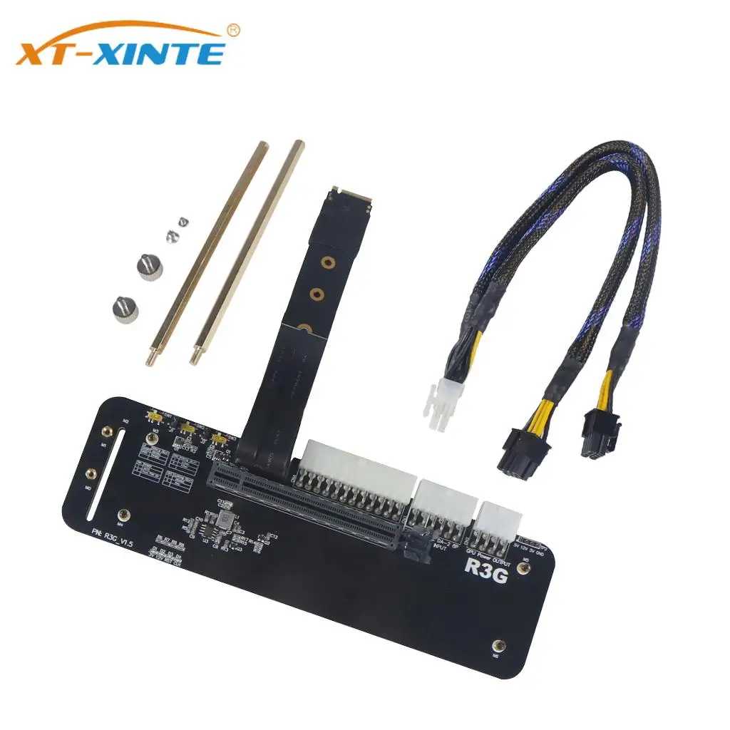 M.2 for NVMe to PCIe x16 Connector PCIe 3.0 x4 M.2 Key M Adapter R43SG ...