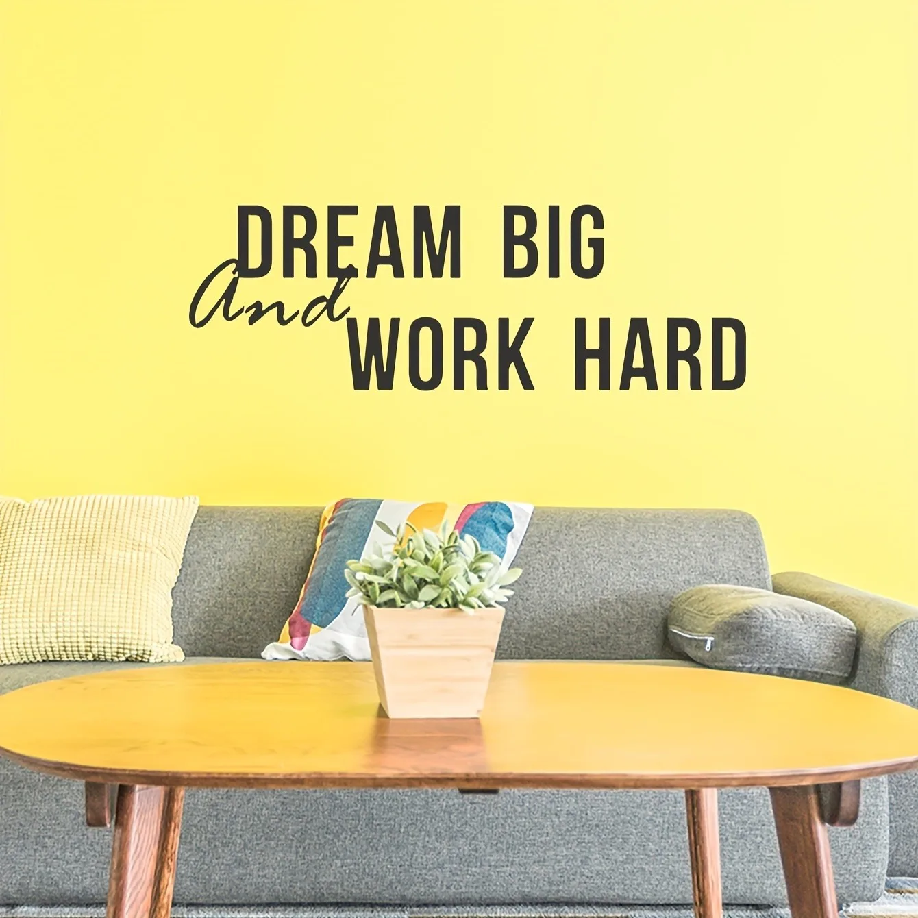 Dream Big Work Hard Pvc Wall Sticker Decals Home Decor For Bedroom ...